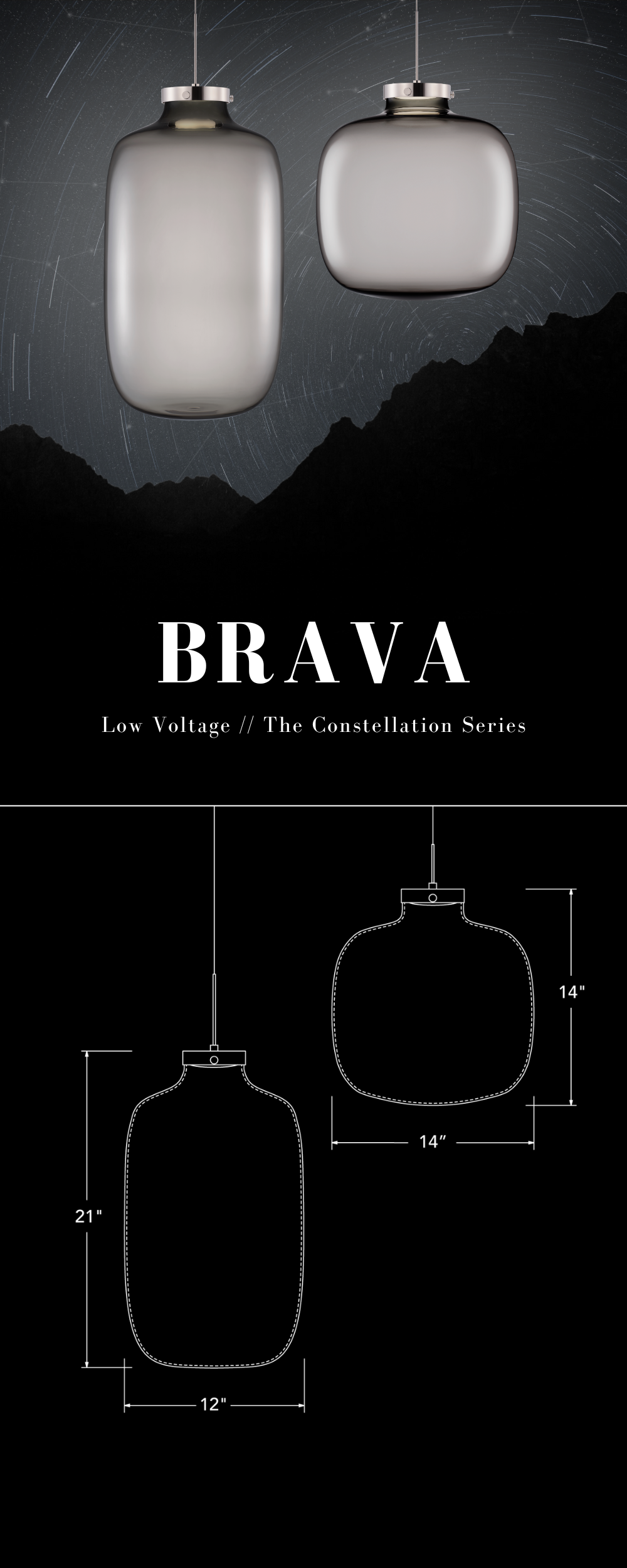 BRAVA - Low Voltage Pendant Lighting