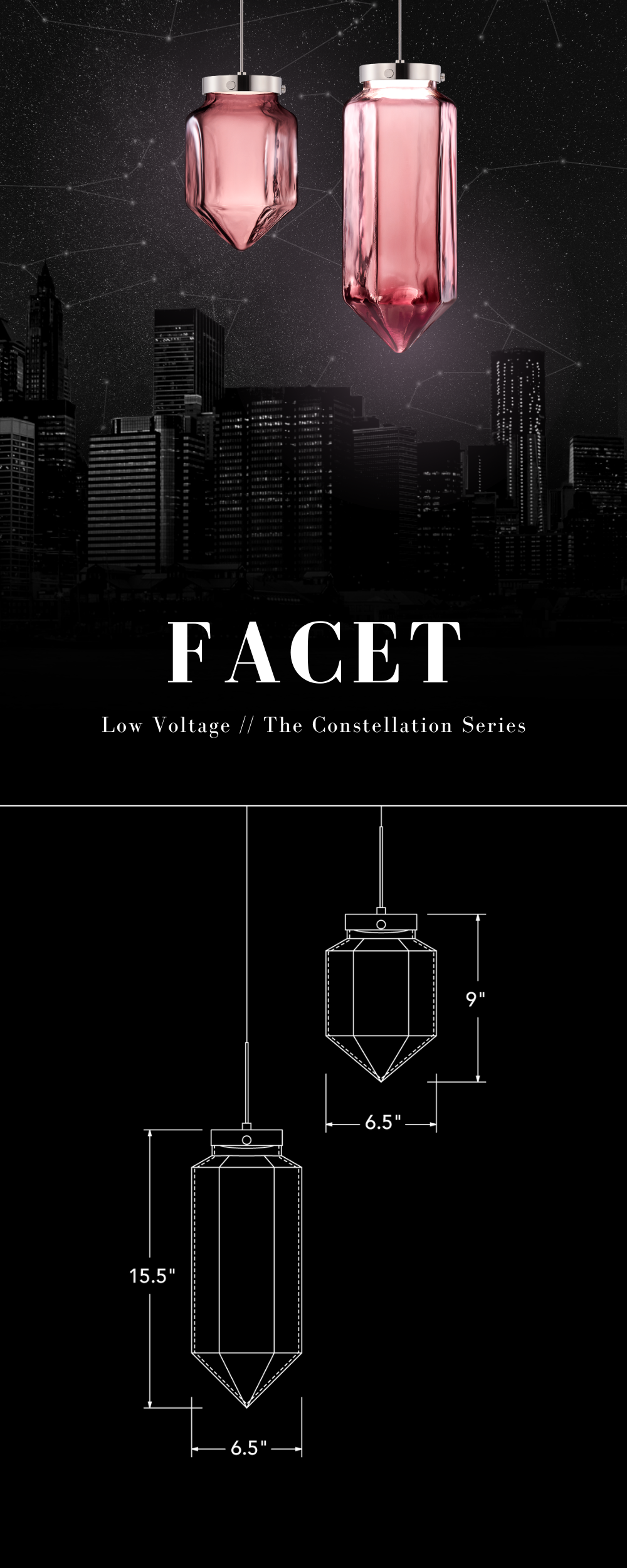 FACET - Low Voltage Pendant Lighting